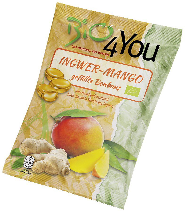 Ingwer-Mango Bonbons Bio4You | naturello.de