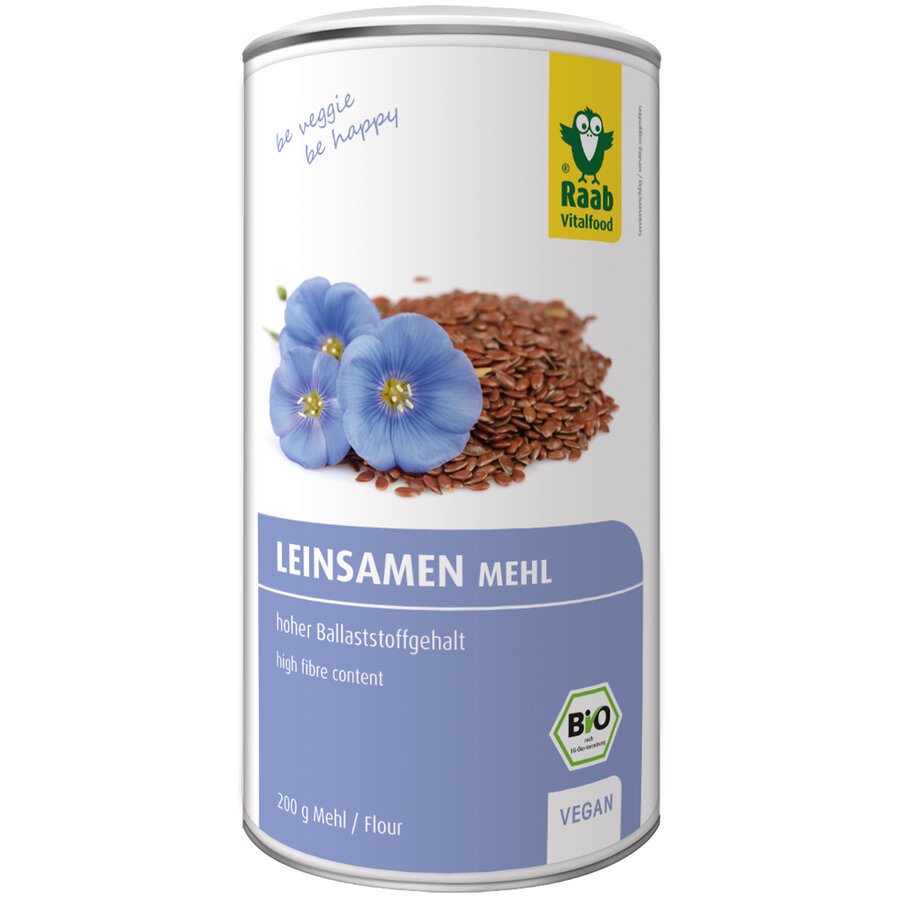 Leinsamen Mehl Dose bio | naturello.de